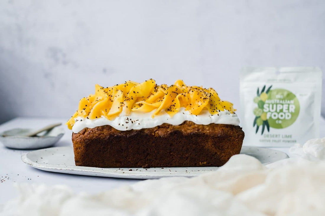 Desert Lime and Aniseed Myrtle Loaf Cake – Aus Superfood Co